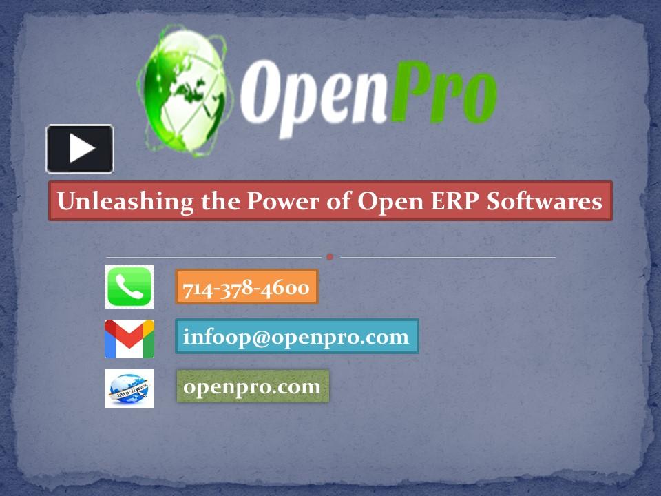 PPT – Open erp software PowerPoint presentation | free to download - id: 97bed7-MTVkZ