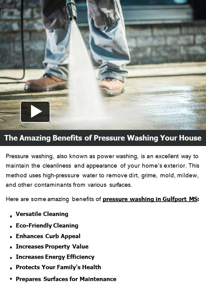 PPT – The Amazing Benefits of Pressure Washing Your House PowerPoint presentation | free to ...