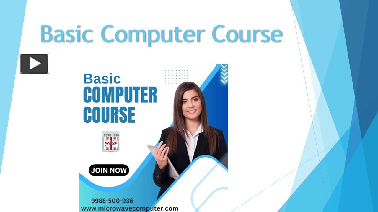 Basic Computer Course in Khanna presentation | free to download