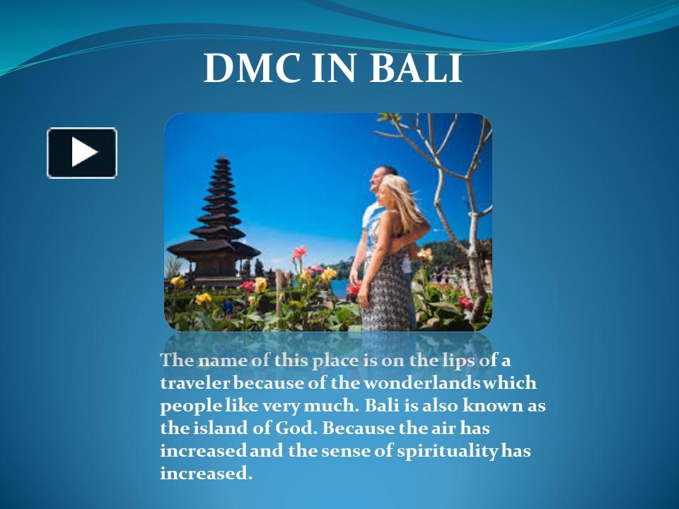 DMC in Bali presentation | free to download