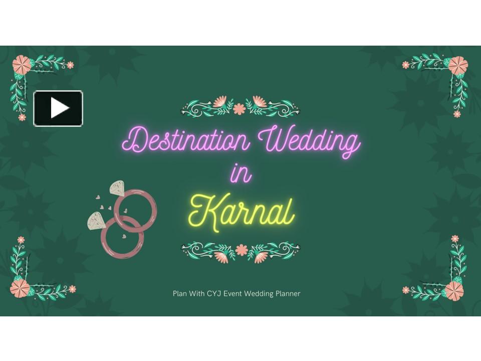 PPT – Get Luxury Resorts for Wedding in Karnal with CYJ | Grab the Best Deals @ 8826291111 ...