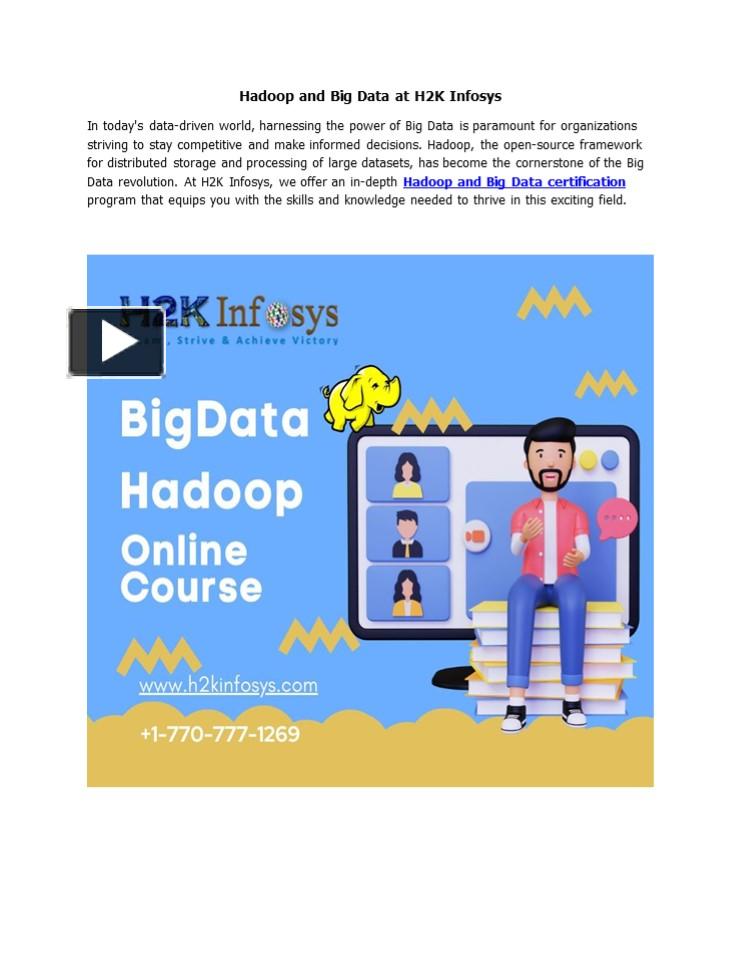 Ppt Hadoop And Big Data At H2k Infosys Powerpoint Presentation Free