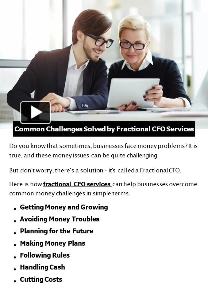 PPT – Common Challenges Solved by Fractional CFO Services PowerPoint presentation | free to ...