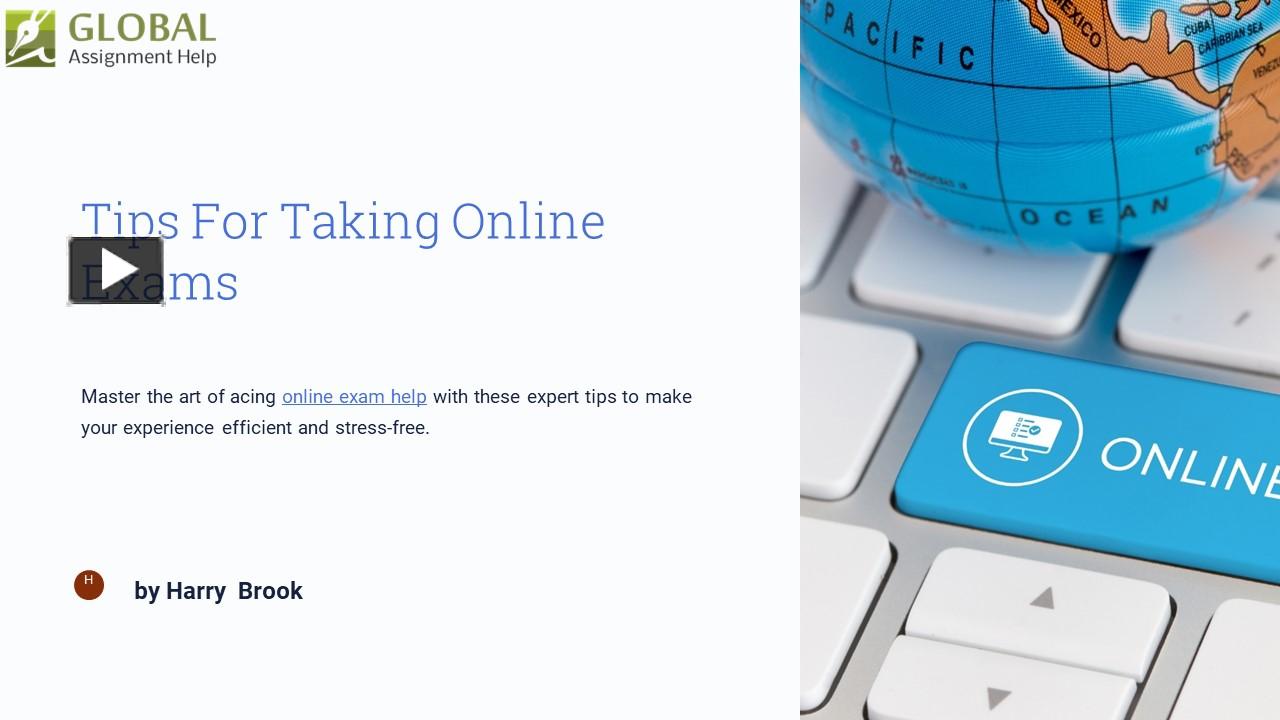 PPT – Tips For Taking Online Exams PowerPoint presentation | free to download - id: 97d978-MmI2O