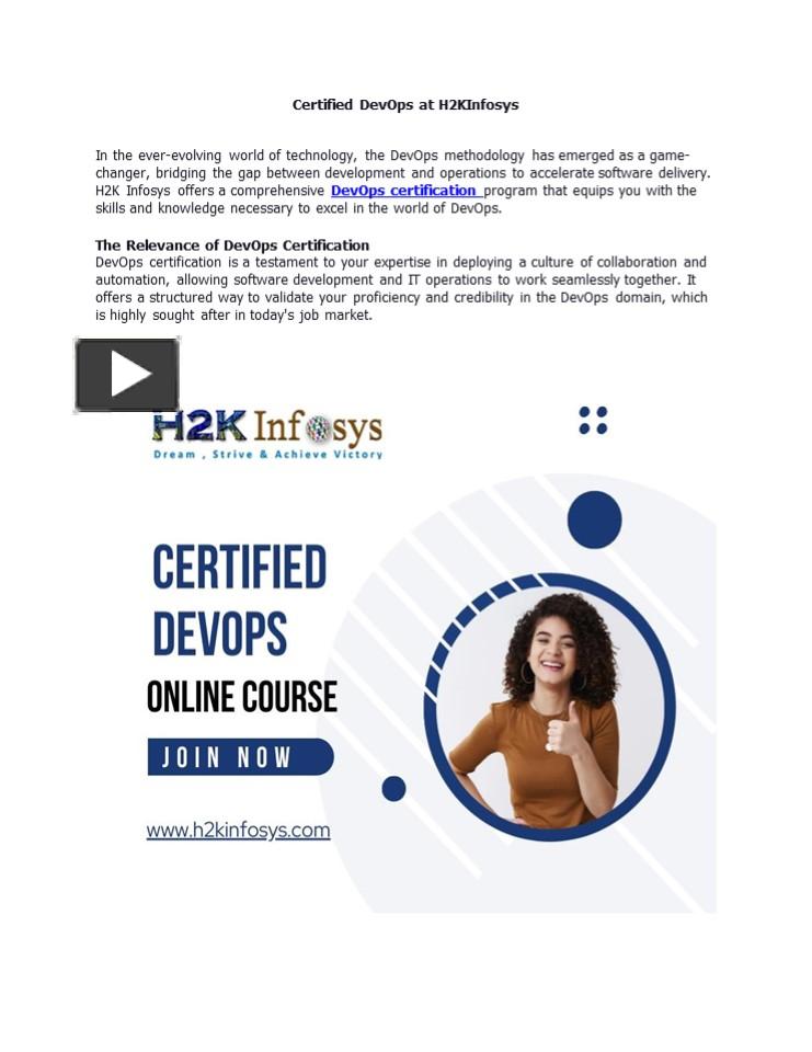 PPT – Certified DevOps Course at H2KInfosys PowerPoint presentation | free to download - id ...