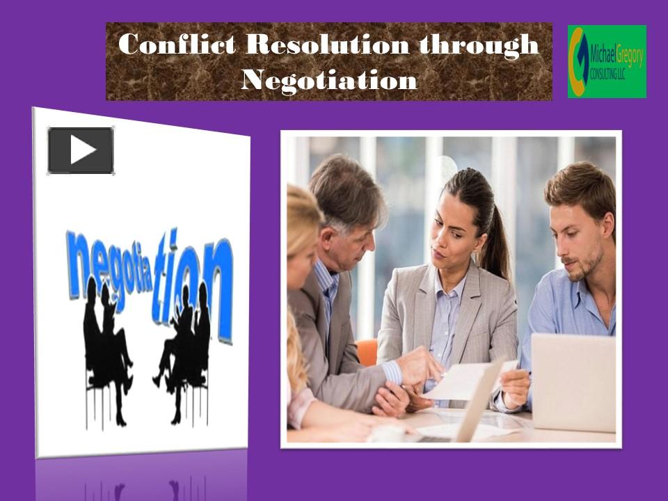 Conflict Resolution through Negotiation presentation | free to download