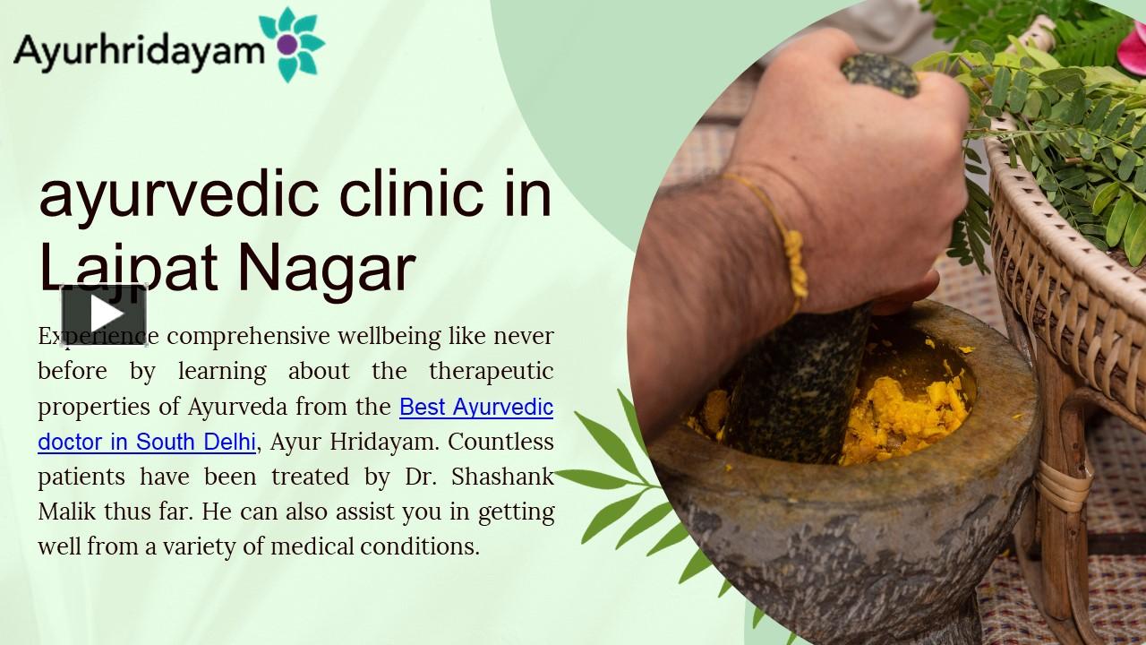 PPT – Ayurhridayam Ayurvedic Clinic in Lajpat Nagar PowerPoint presentation | free to download ...