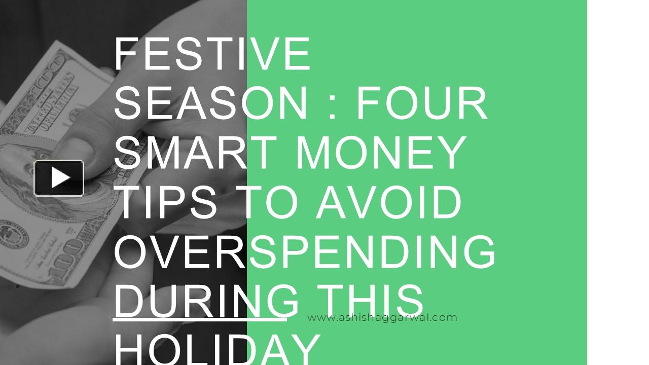 Festive Season : Four smart money tips to avoid overspending during ...