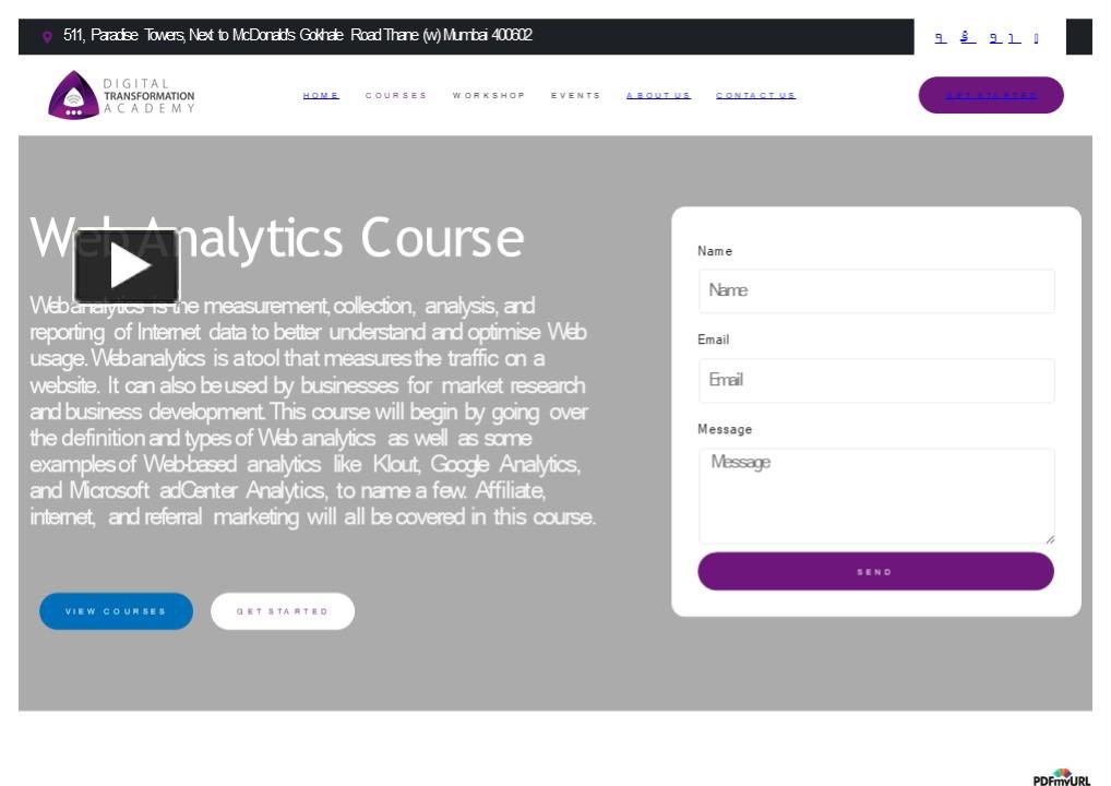 PPT – Web Analytics Training Institute In Mumbai PowerPoint presentation | free to download - id ...