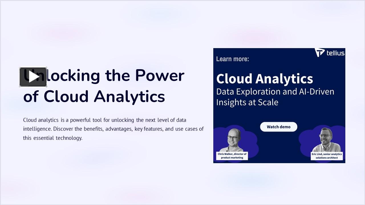 Unlocking the Power of Cloud Analytics presentation | free to download