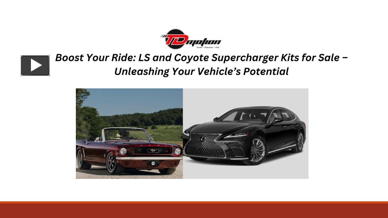 Boost Your Ride: LS and Coyote Supercharger Kits for Sale – Unleashing Your Vehicle’s Potential ...