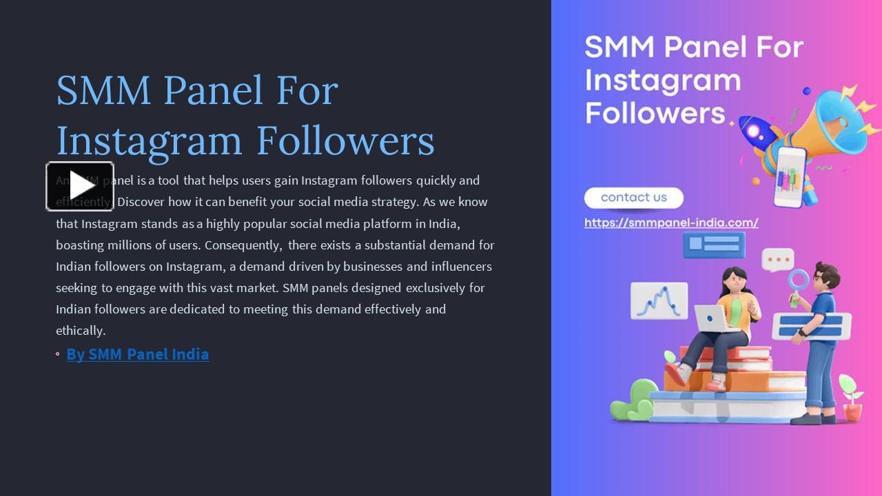 PPT – Gain your social media reach with SMM Panel Instagram Indian Followers PowerPoint ...