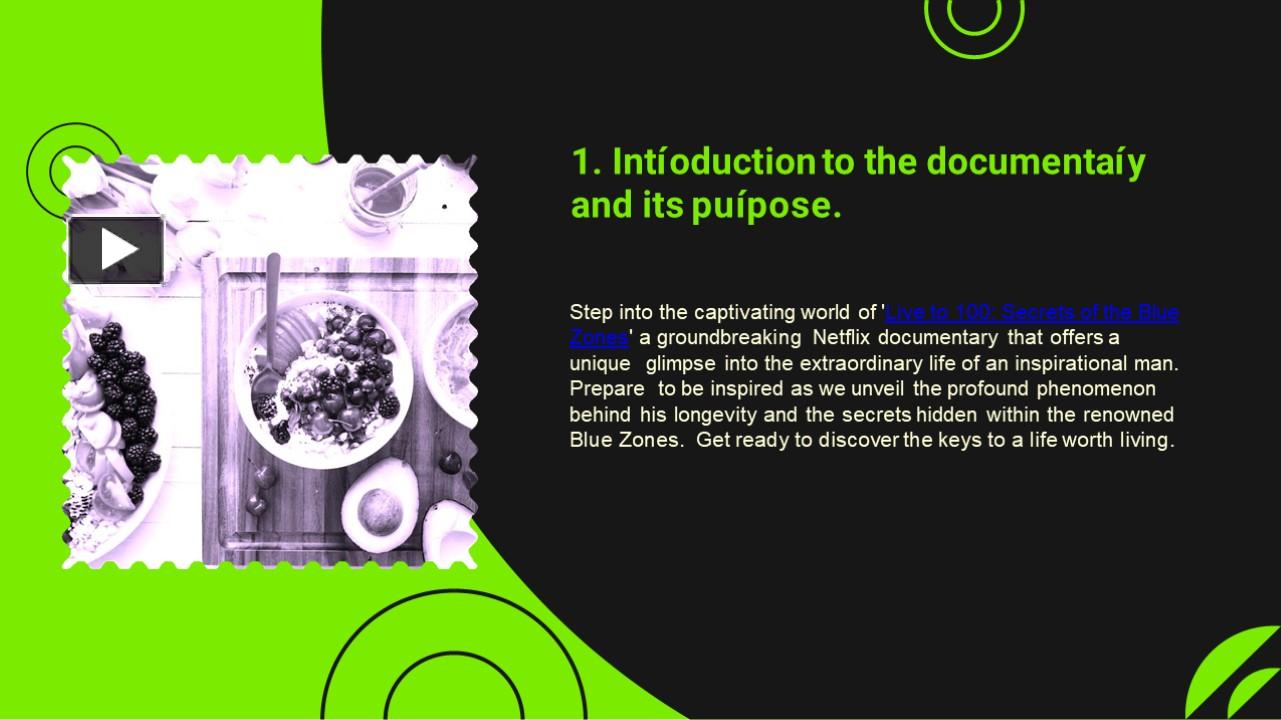 The 'Live to 100' Documentary's Inspiration | Oce Estate Lawyers presentation | free to download