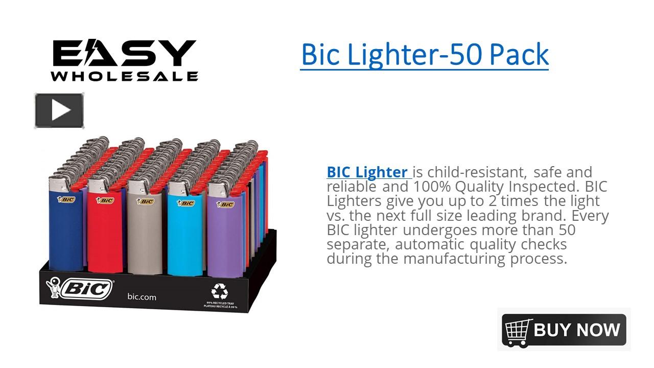 PPT – Bic Lighter-50 Pack PowerPoint presentation | free to download - id: 97f297-NmQ5M