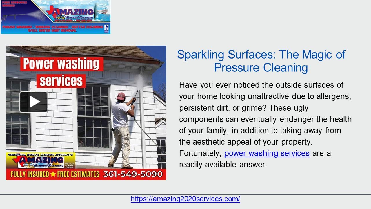 Revitalize Your Space with Professional Power Washing Services presentation | free to download