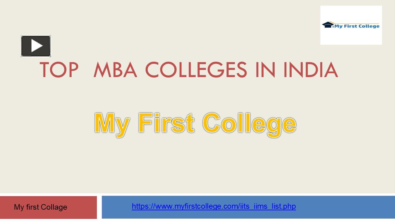 PPT – Top MBA Colleges and Universities in India - Admission, Courses, Fees and Placements ...