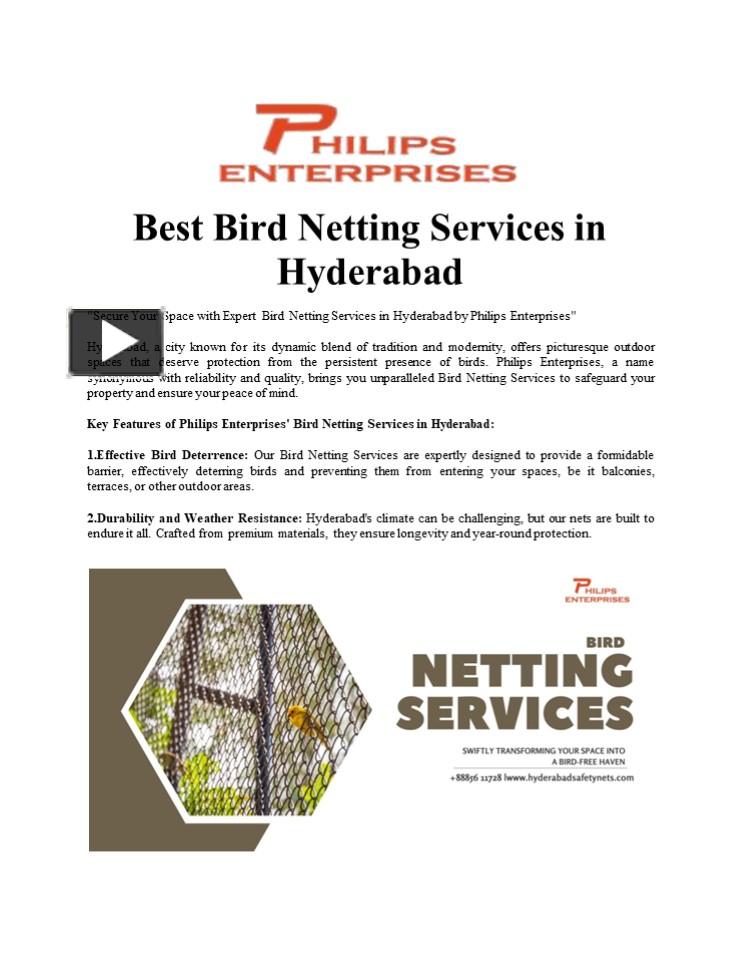 PPT – Bird Netting Services PowerPoint presentation | free to download - id: 97f950-ZjUyY