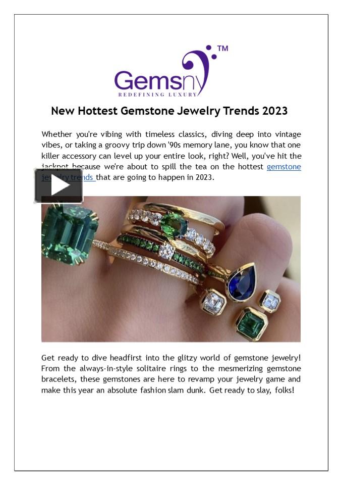 PPT – Top 5 Trendy Gemstone Jewelry for 2023 PowerPoint presentation | free to download - id ...