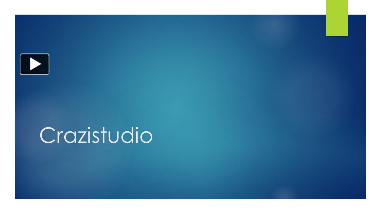 PPT – Crazistudio PowerPoint presentation | free to download - id: 97ffe3-OTY3M