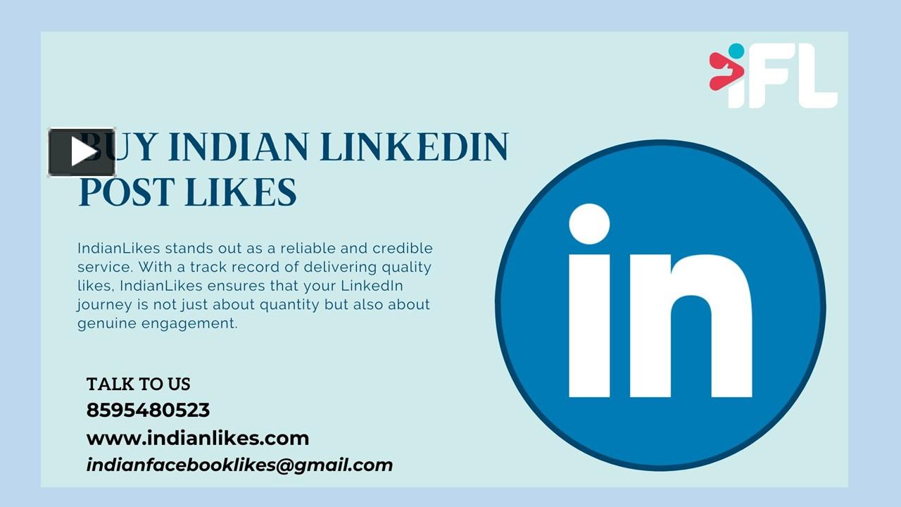 PPT – Buy Indian LinkedIn Post Likes - IndianLikes PowerPoint presentation | free to download ...