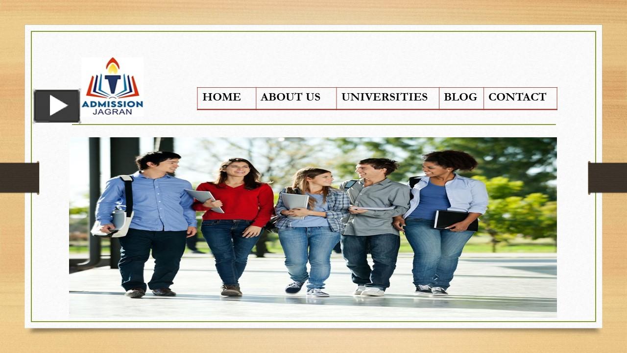 PPT – Admission Jagran PowerPoint presentation | free to download - id: 980359-YWVjO