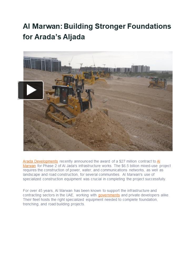 PPT – Al Marwan Rental Fleet Drives Masaar Infrastructure PowerPoint presentation | free to ...