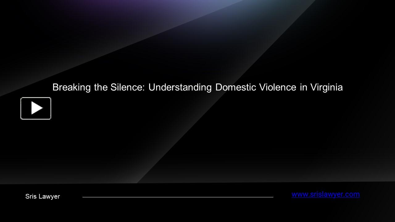 PPT – Breaking the Silence: Understanding Domestic Violence in Virginia PowerPoint presentation ...