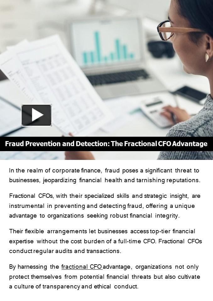PPT – Fraud Prevention and Detection: The Fractional CFO Advantage PowerPoint presentation ...