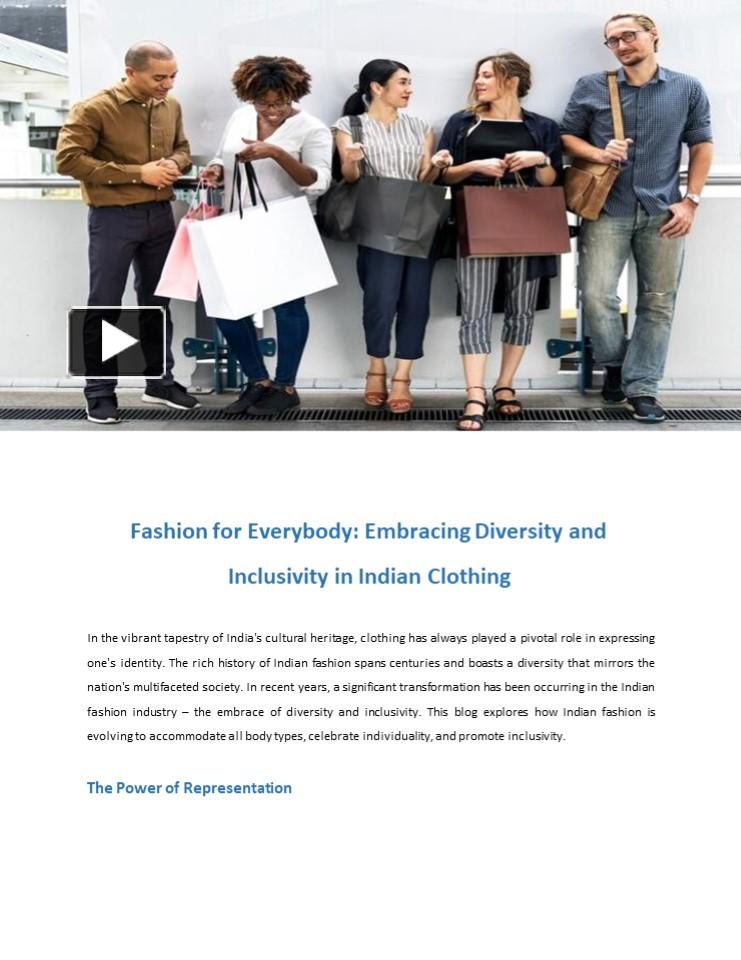 PPT – Fashion for Everybody: Embracing Diversity and Inclusivity in ...