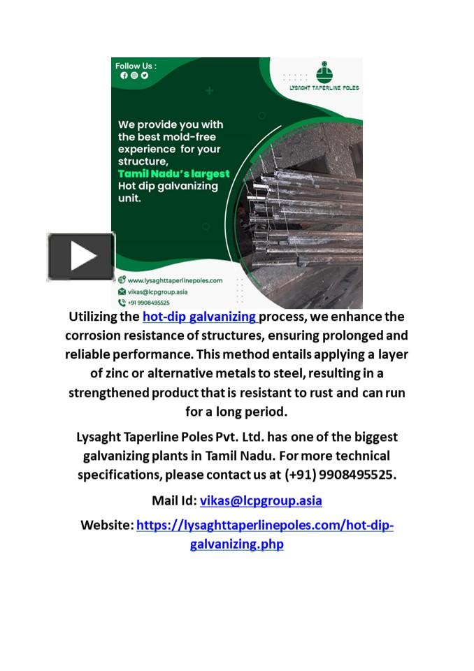 PPT – Hot Dip Galvanizing Companies in India PowerPoint presentation | free to download - id ...