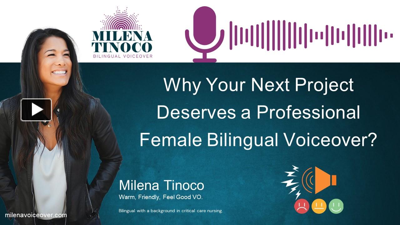 Why Your Next Project Deserves a Professional Female Bilingual ...