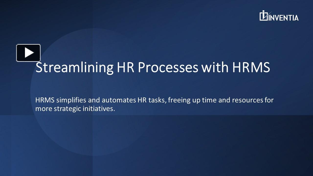 PPT – Human Resource Management System (HRMS) PowerPoint presentation | free to download - id ...