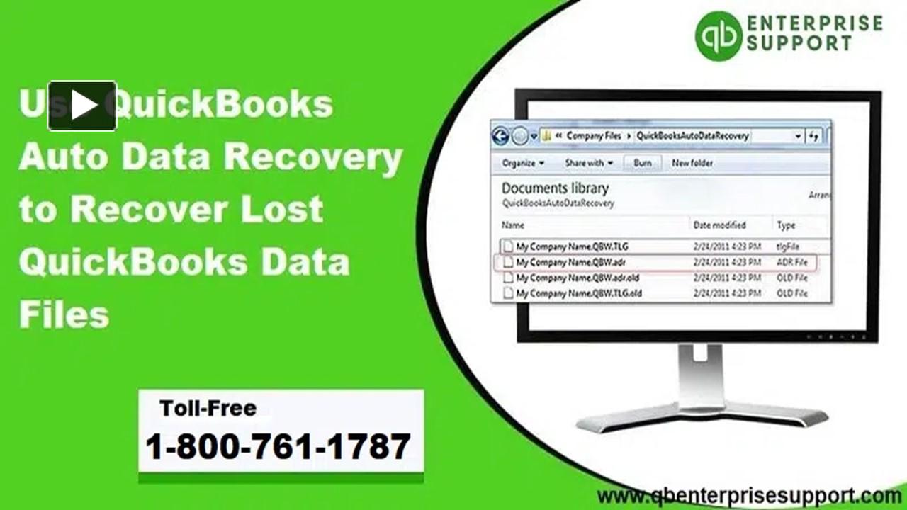 PPT – Guide to Recover Deleted QuickBooks Files with QuickBooks Auto Data Recovery Tool ...