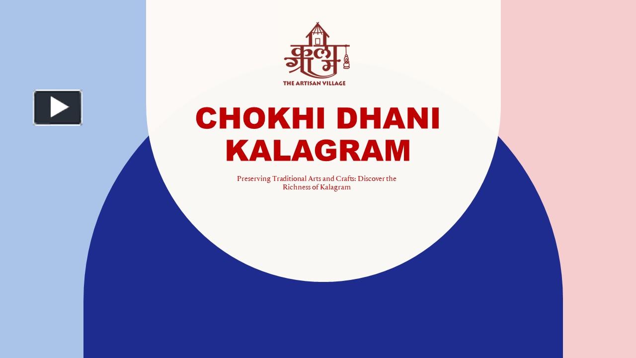 PPT – Handicraft Items Exploration at Chokhi Dhani Kalagram PowerPoint presentation | free to ...