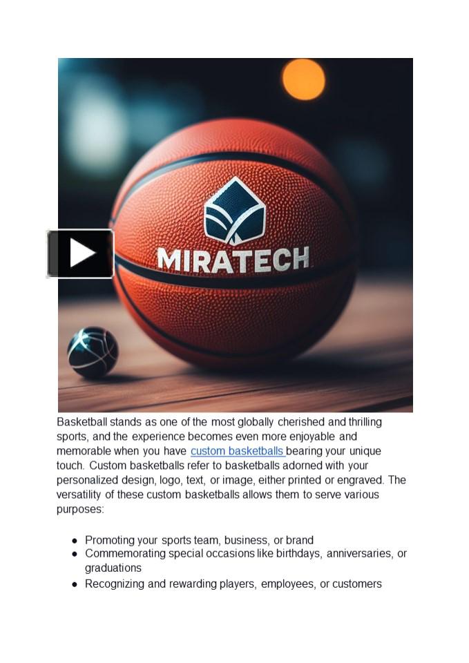 PPT – How to Create Custom Basketballs for Your Sports Team or Business ...