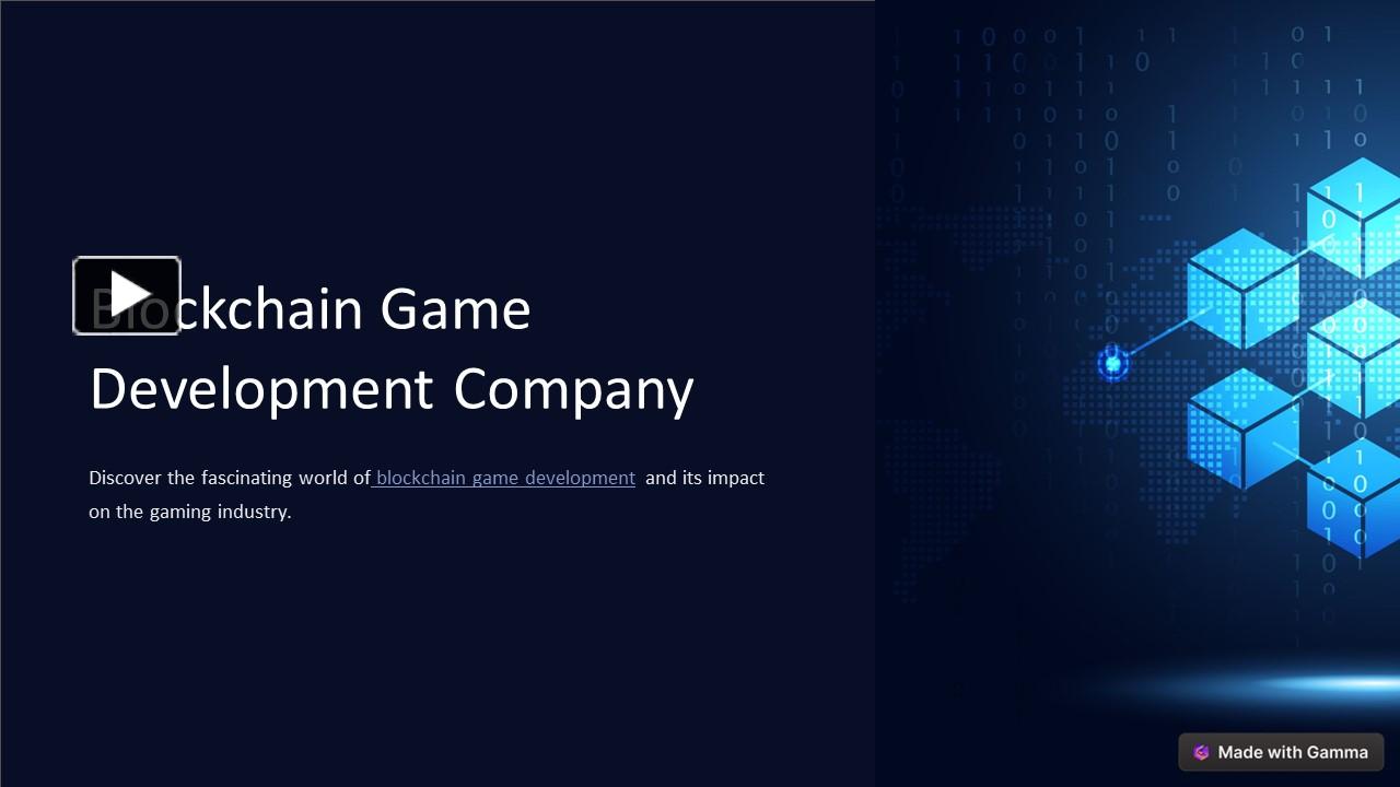 PPT – Blockchain Game Development Company - GamesDapp PowerPoint presentation | free to download ...