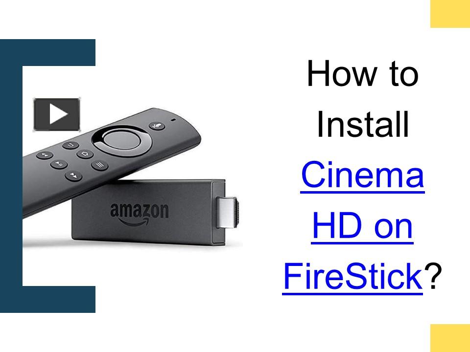 How to Install Cinema HD on FireStick presentation | free to download