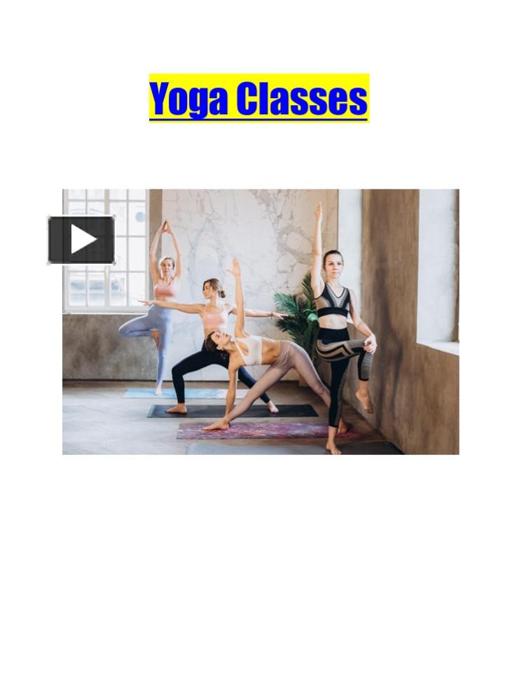 Yoga Classes presentation | free to download