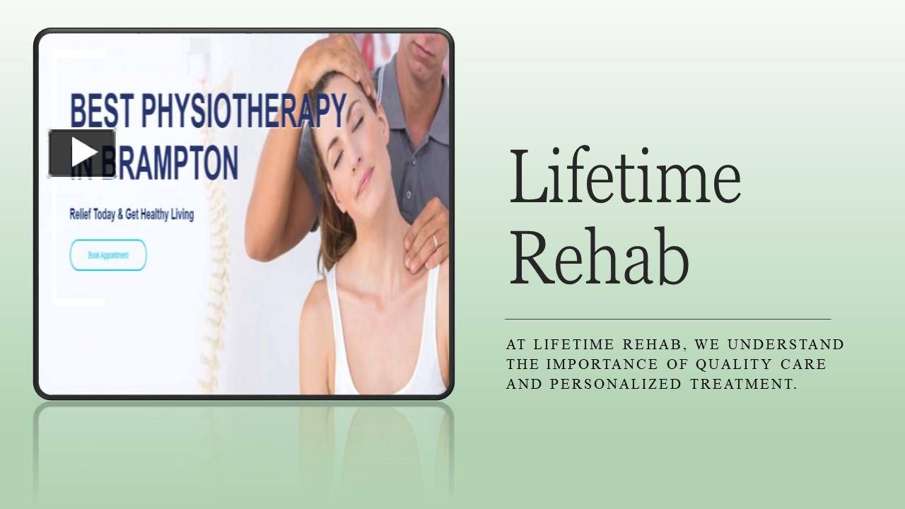 Physiotherapy Clinic in Brampton presentation | free to download