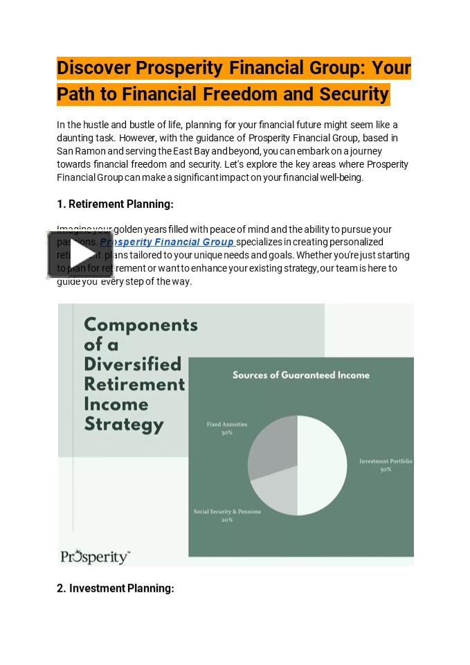 PPT – Discover Prosperity Financial Group: Your Path to Financial Freedom and Security ...