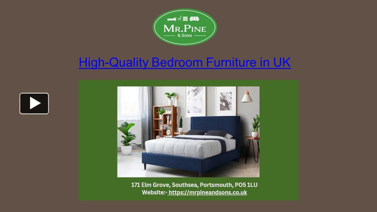PPT – High-quality bedroom furniture in the UK PowerPoint presentation ...