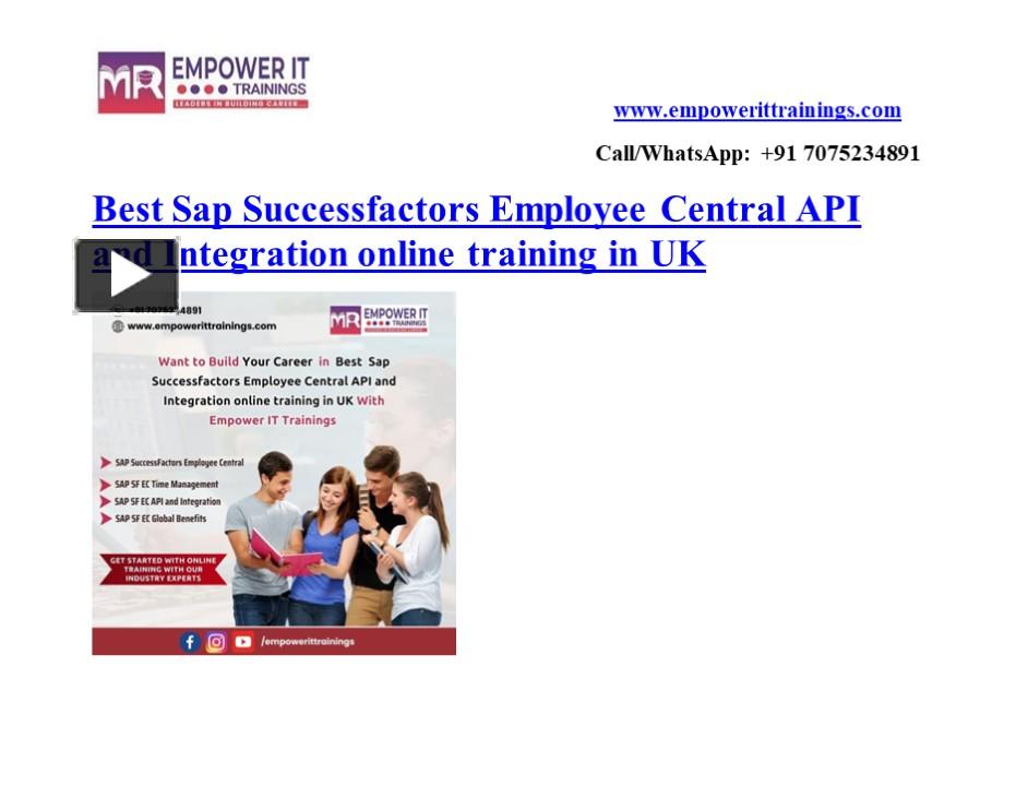 PPT – Best Sap Successfactors Employee Central API and Integration online training in UK ...