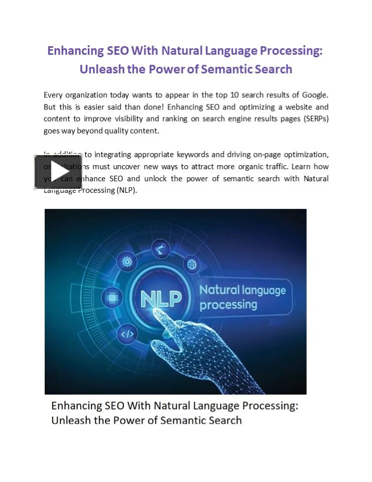 PPT – Enhancing SEO With Natural Language Processing: Unleash the Power of Semantic Search ...