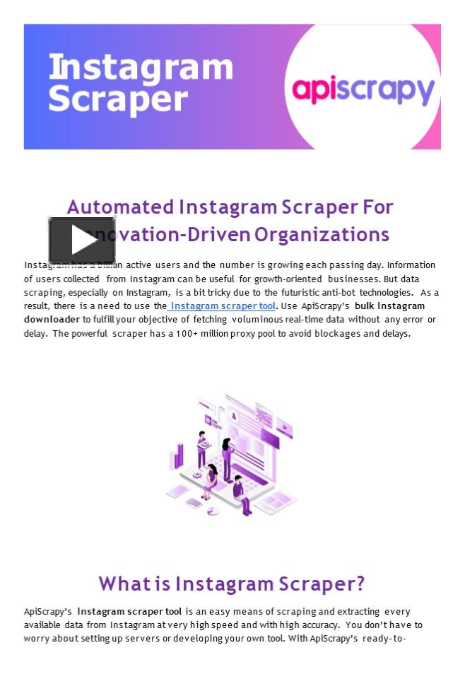 PPT – A Sophisticated Instagram Scraper Designed To Scrape Without Limits PowerPoint ...