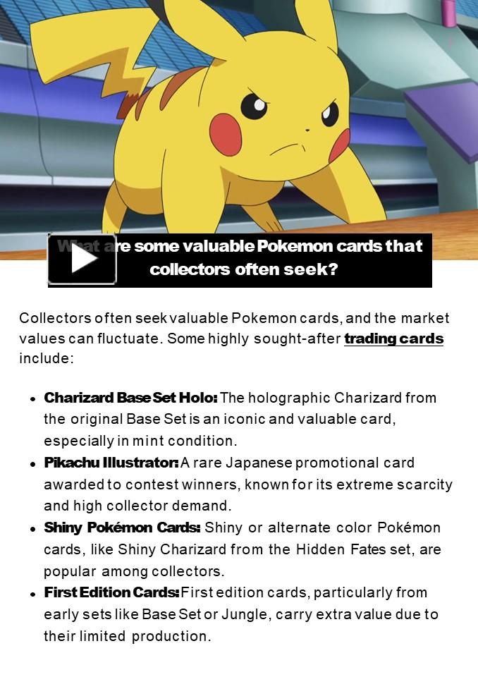 PPT – What are some valuable Pokemon cards that collectors often seek ...