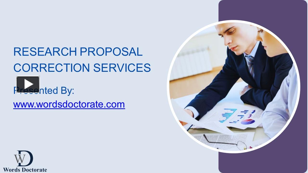 Ppt Research Proposal Correction Services In Dublin Ireland