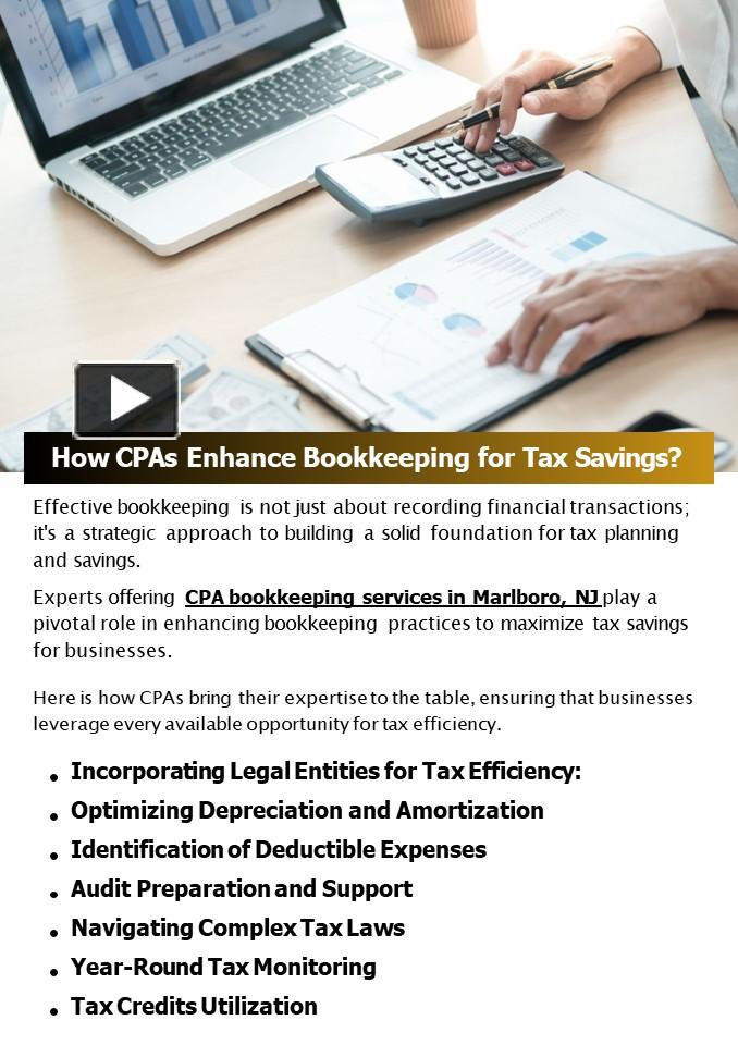 PPT – How CPAs Enhance Bookkeeping for Tax Savings? PowerPoint presentation | free to download ...