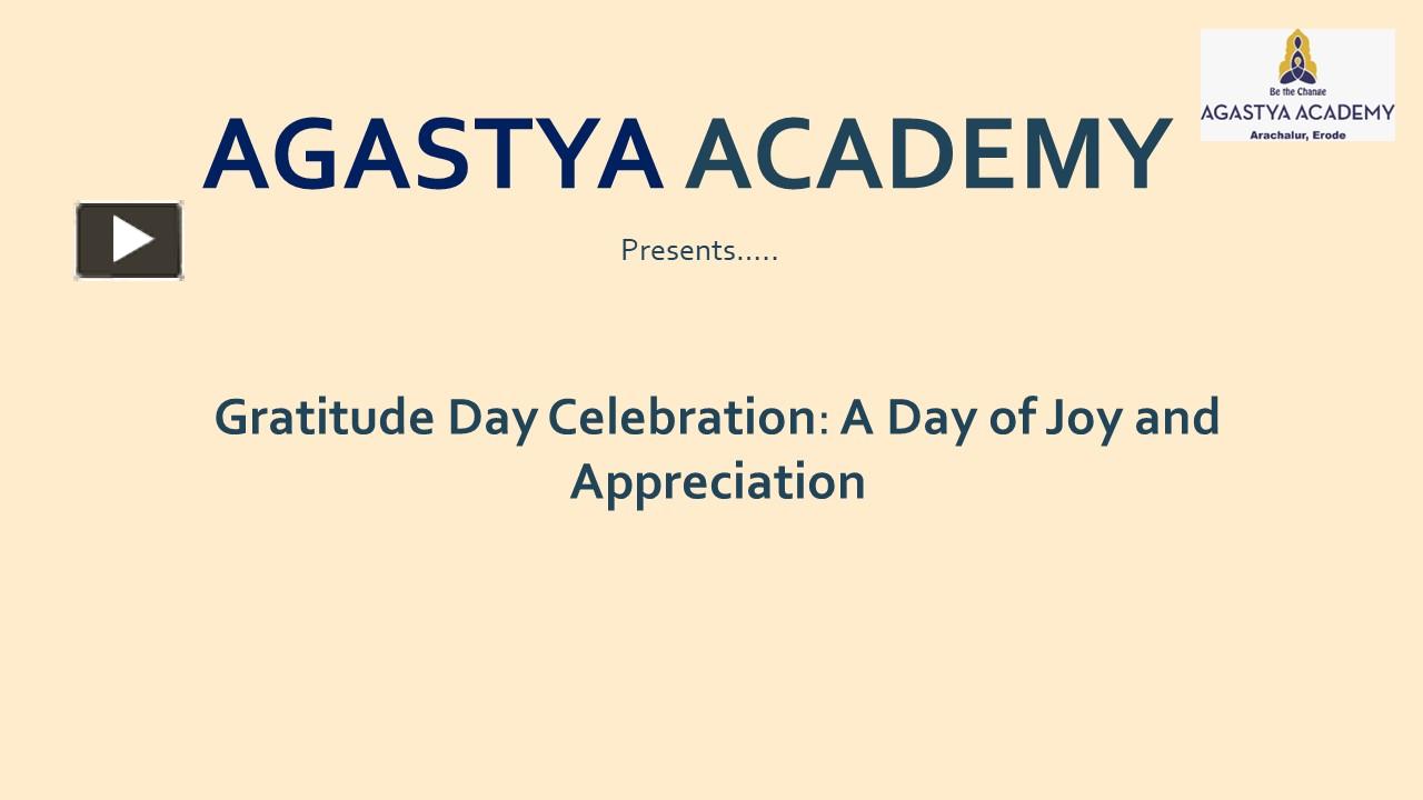 PPT – Gratitude Day Celebration: A Day of Joy and Appreciation ...