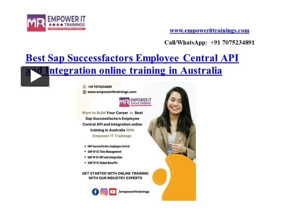 PPT – Sap Successfactors Employee Central API and Integration online training in Australia ...