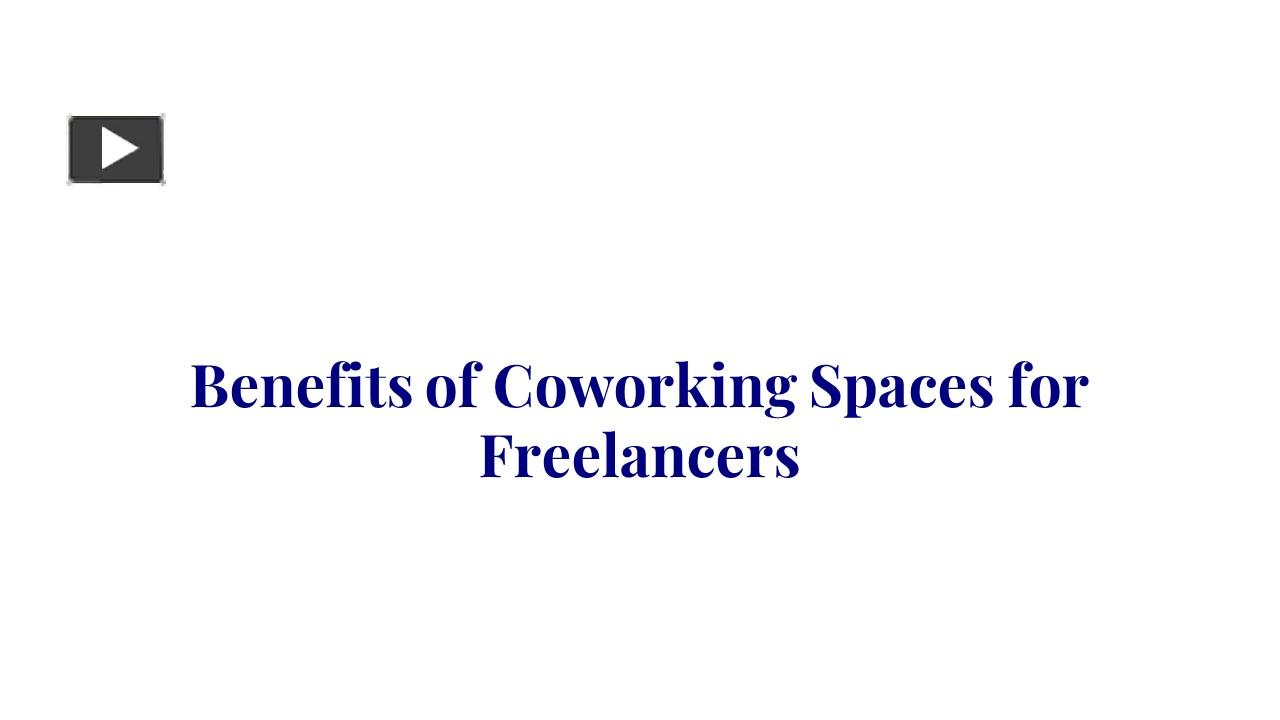 PPT – Benefits of Coworking spaces PowerPoint presentation | free to download - id: 982caf-YTg1Y